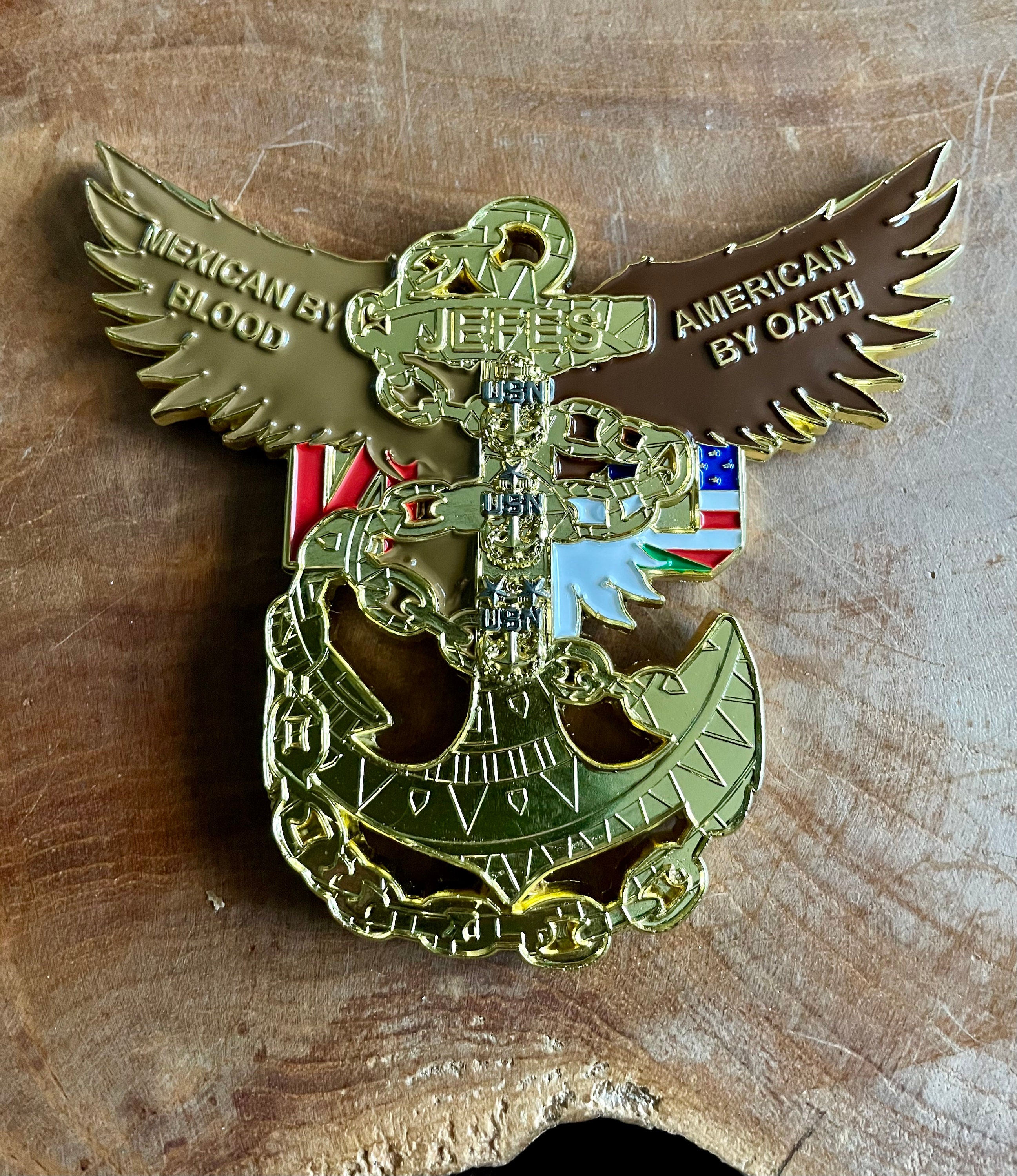 ALV Designs Navy Chief Challenge Coin - Etsy