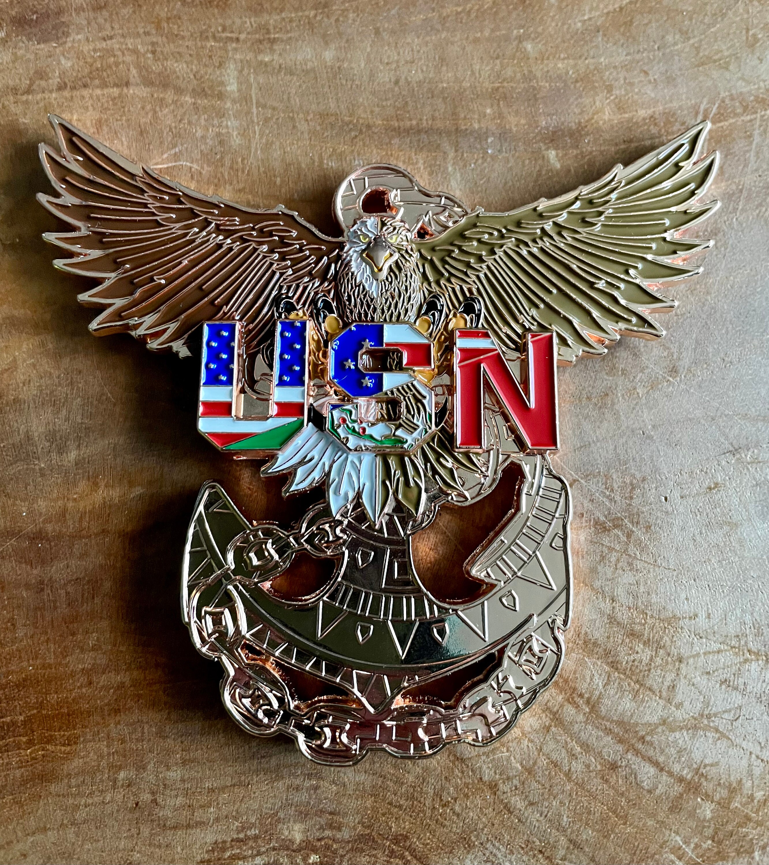 ALV Designs Navy Chief Challenge Coin - Etsy