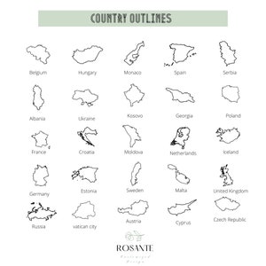 Personalized Two Country States Maps / Outlines Necklace - Moving Away ...