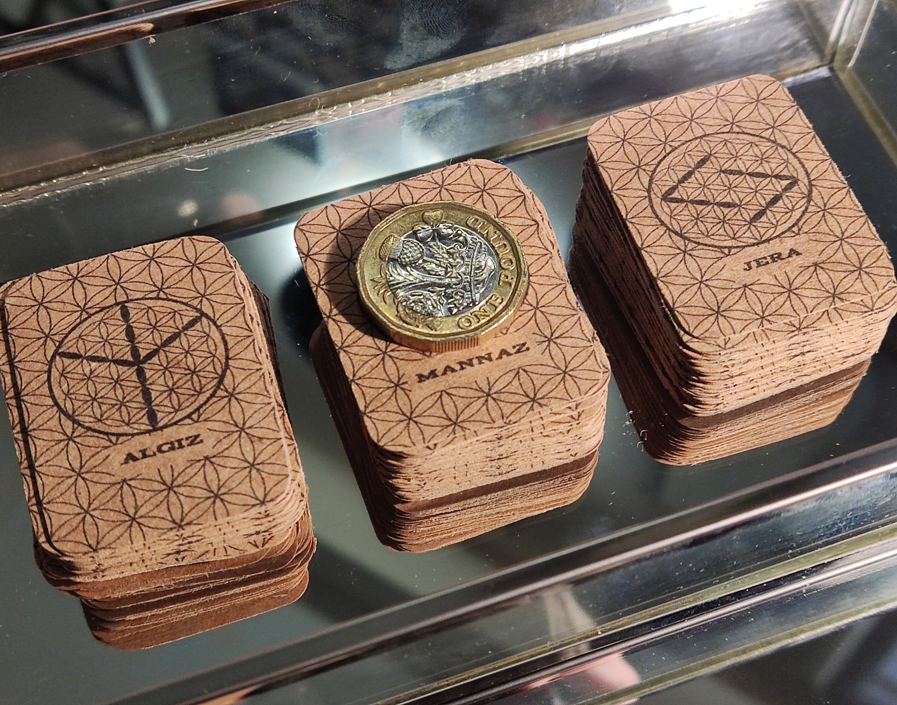 Miniature Rune Oracle. Elemental Rune Oracle. Harvest Brown - Etsy