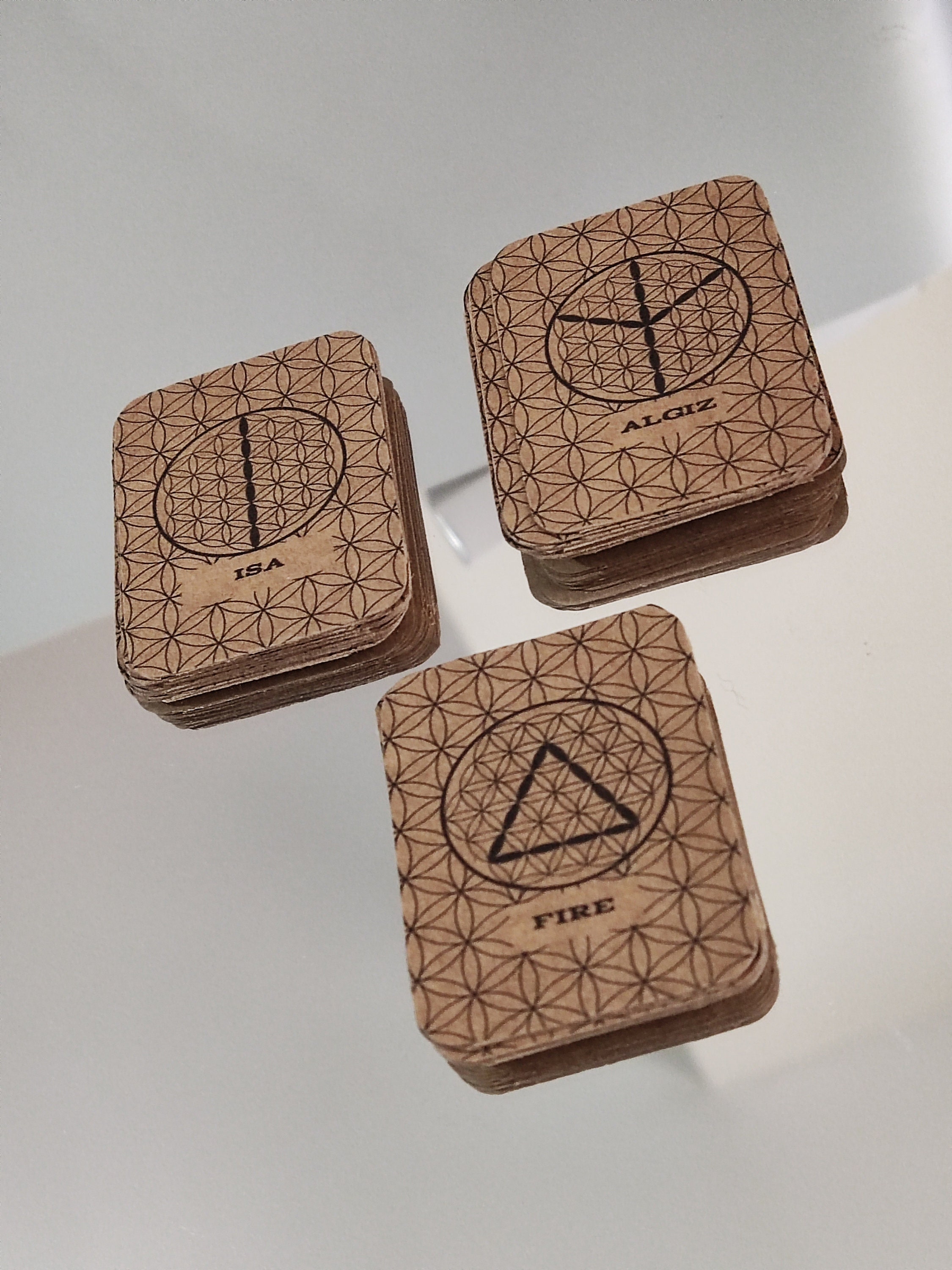 Miniature Rune Oracle. Elemental Rune Oracle. Harvest Brown - Etsy