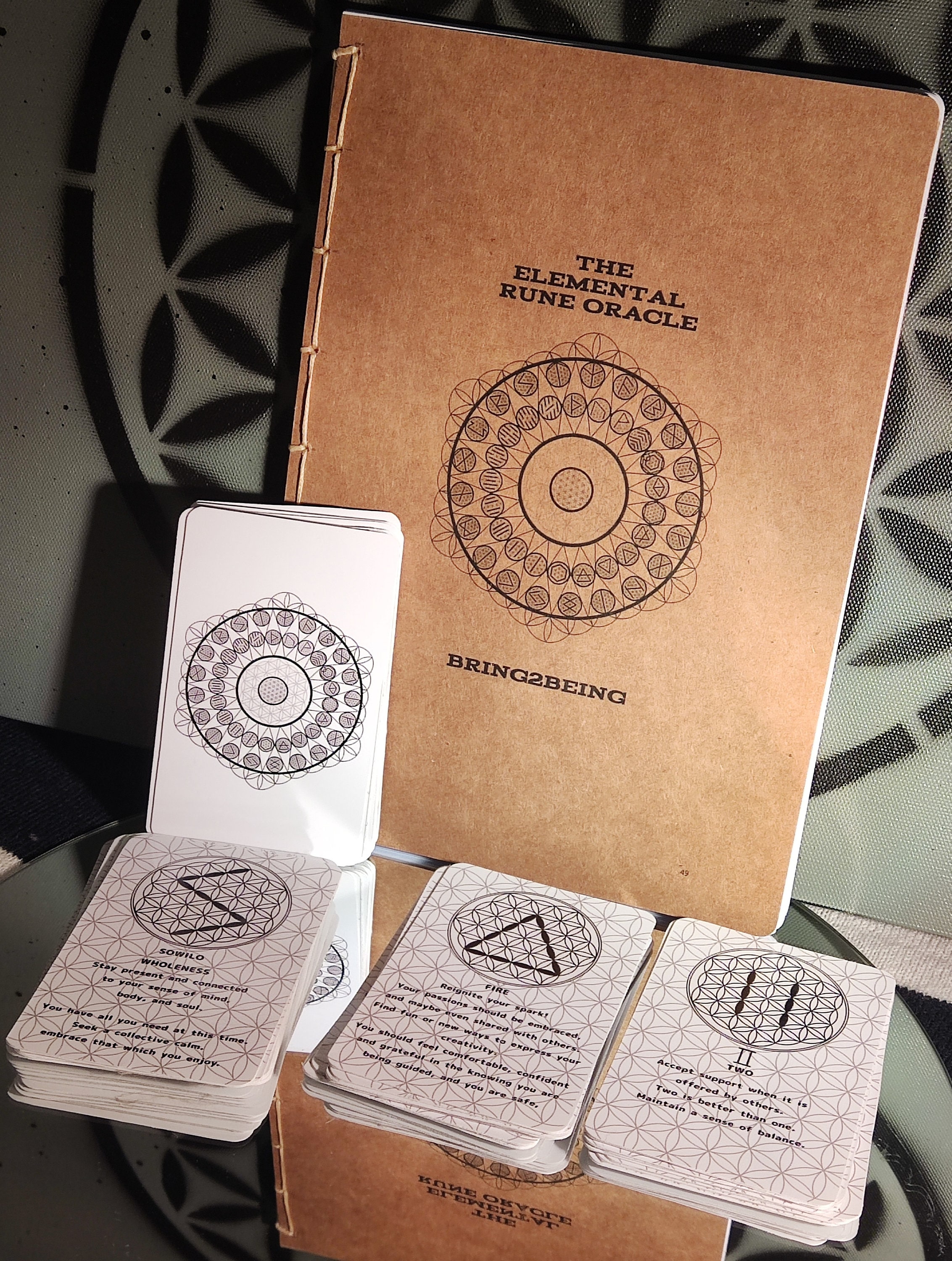 The Elemental Rune Oracle Deck. Hand Made Oracle Deck. Hand - Etsy