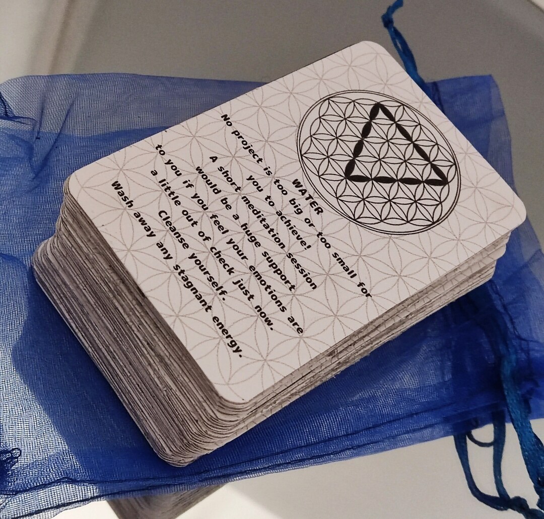 The Elemental Rune Oracle Deck. Hand Made Oracle Deck. Hand - Etsy