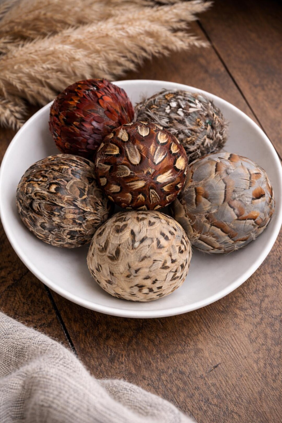 Decorative Feather Balls for Home Display Decor 8cm - Etsy