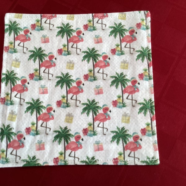 Christmas Flamingo Cocktail Napkins - Etsy