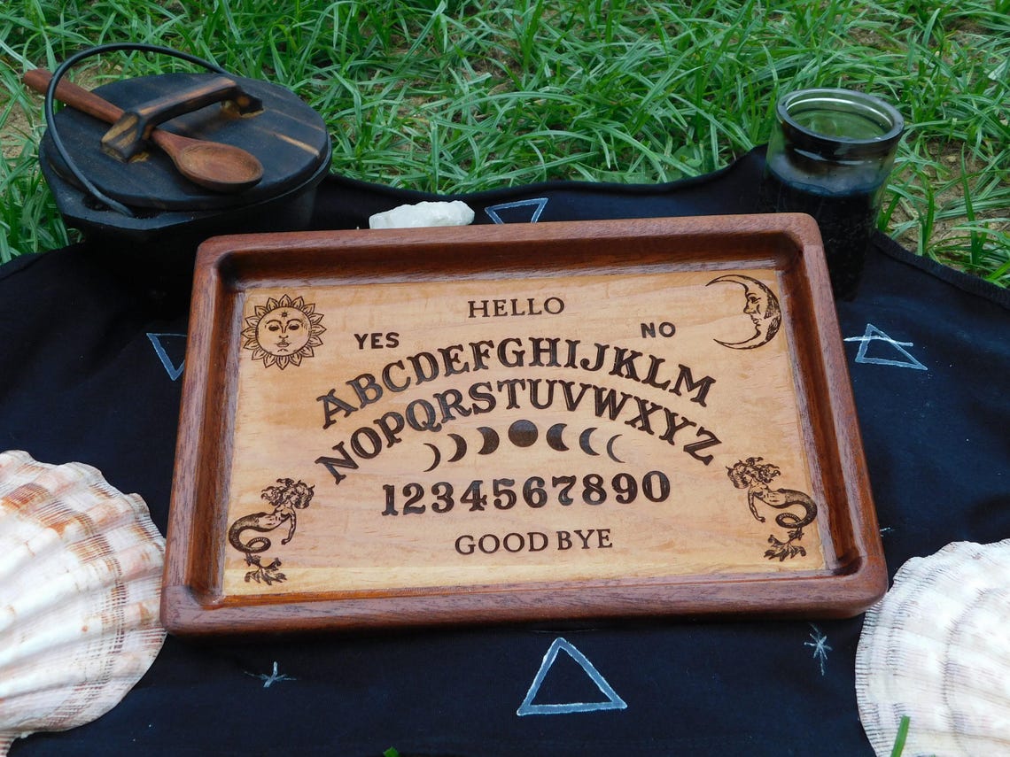 Wooden Spirit Board Witch Tray Halloween Spooky Season Halloween Tray ...