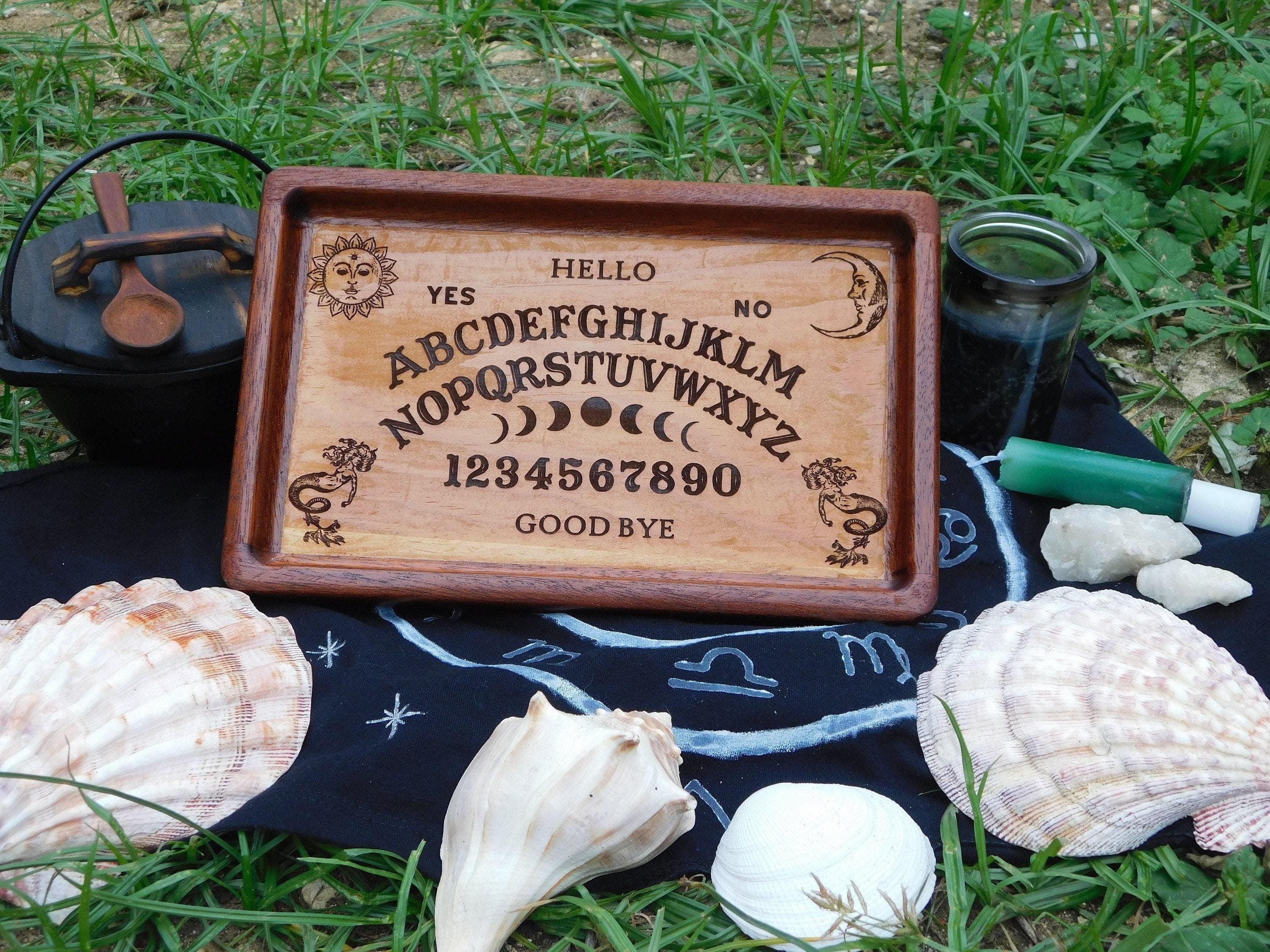 Wooden Spirit Board Witch Tray Halloween Spooky Season Halloween Tray ...