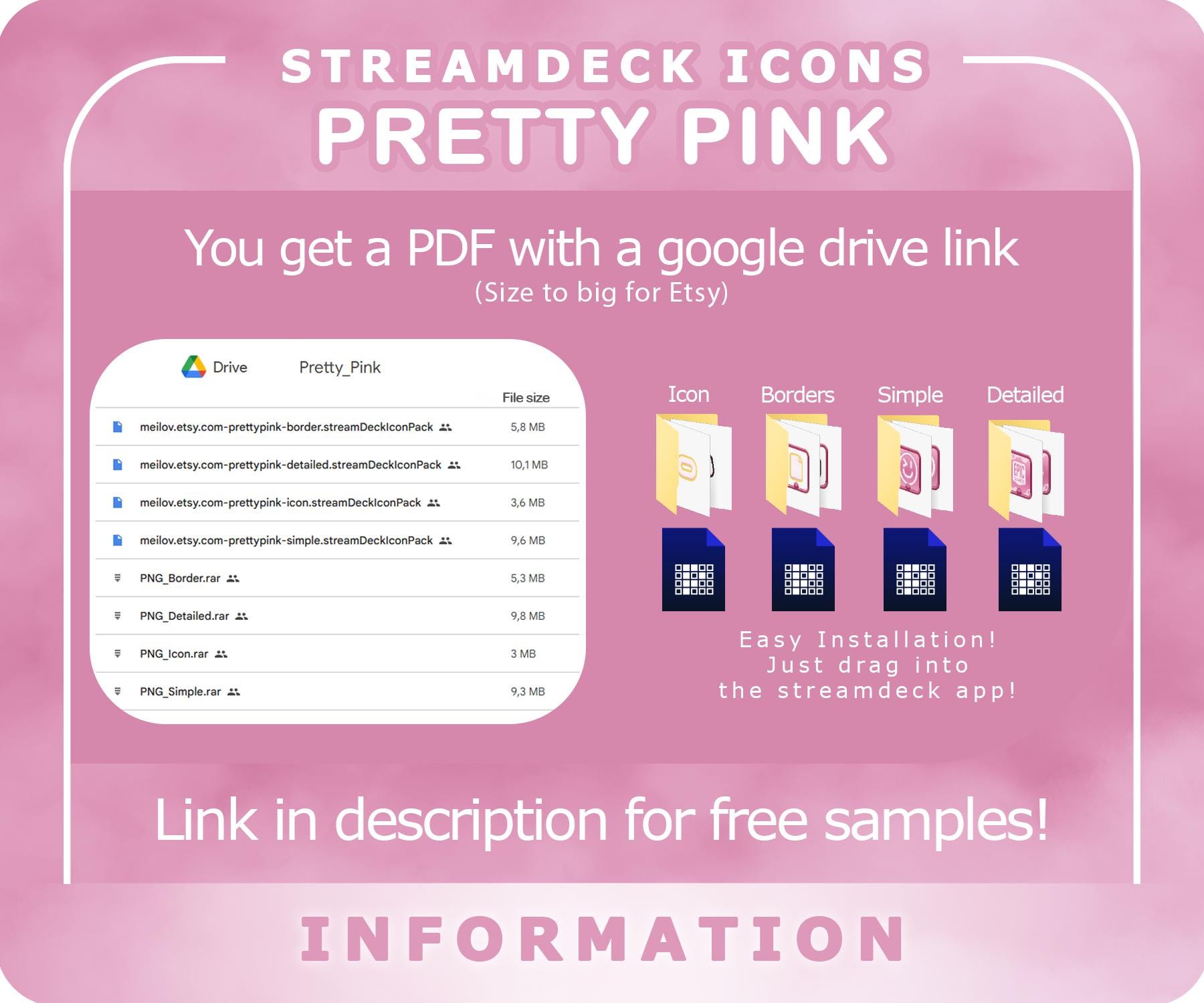 Pretty Pink Streamdeck Icon Set [400 X 4!!] - Etsy