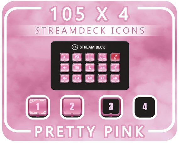 Pretty Pink Streamdeck Icon Set 500 - Etsy UK