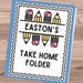 Student Take Home Folder - Etsy