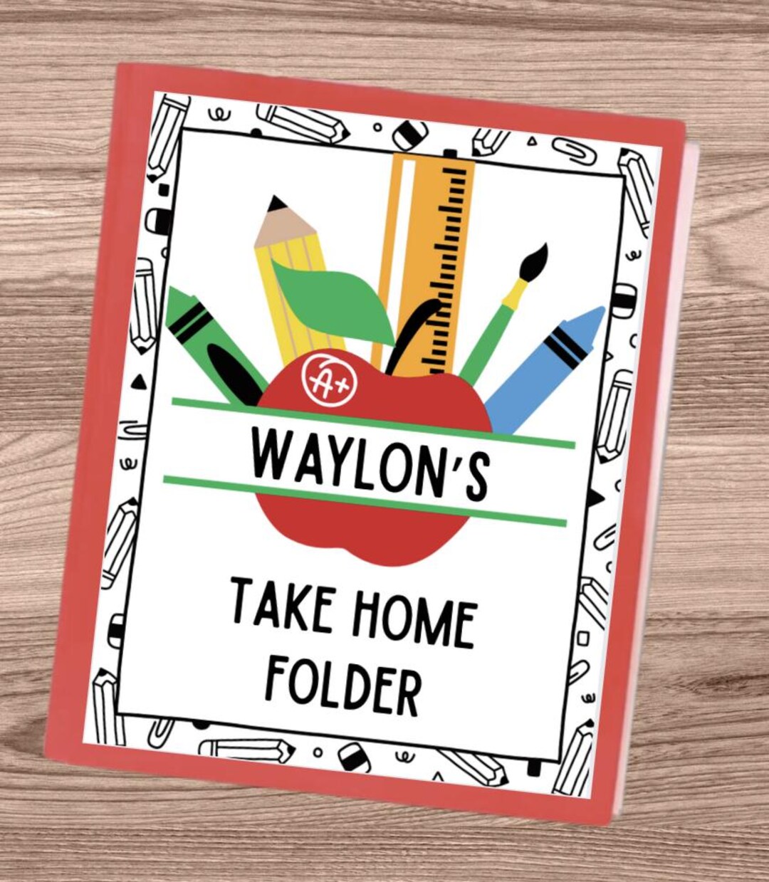 Student Take Home Folder Cover - Etsy