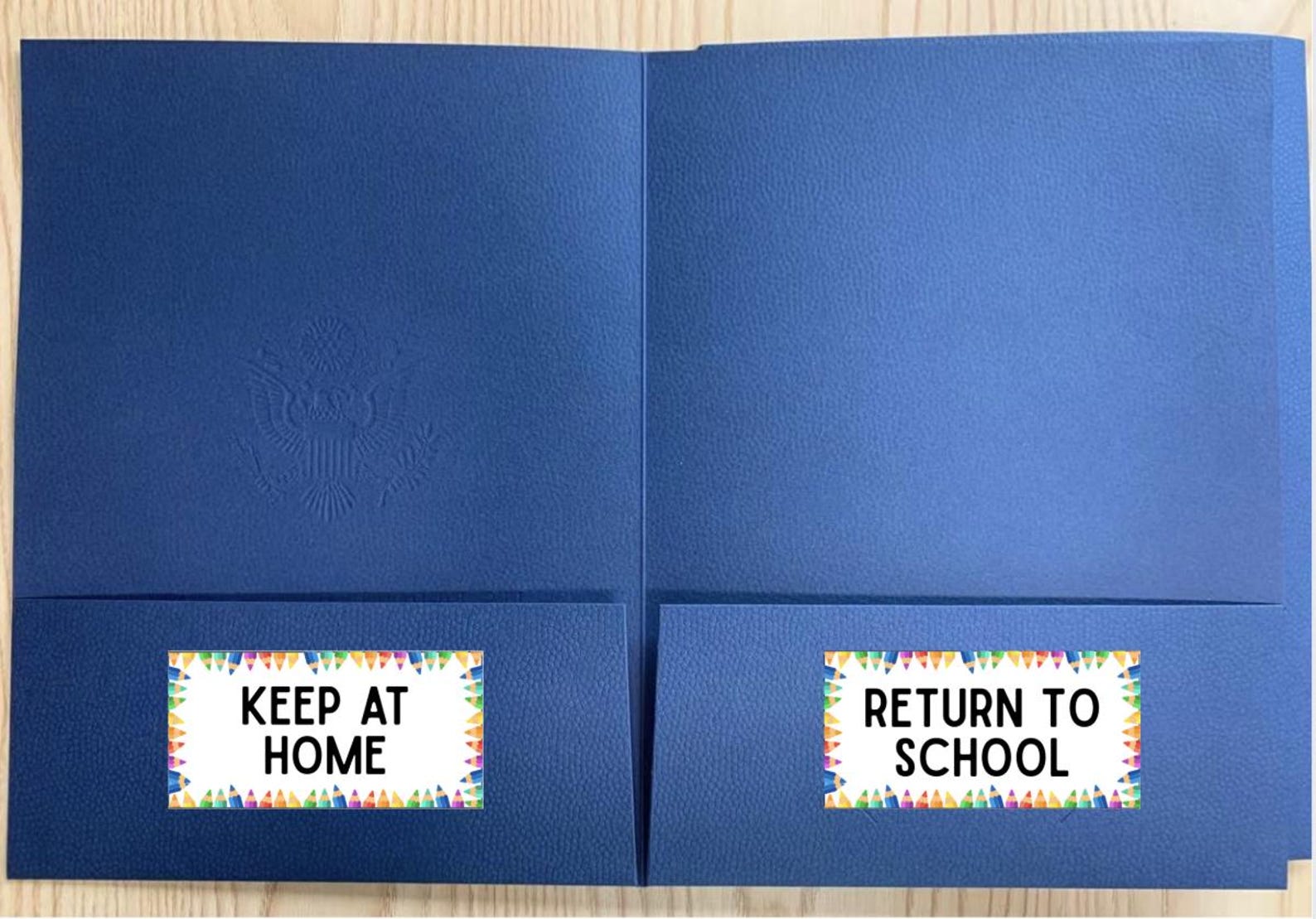 Student Take Home Folder Cover Crayon Theme - Etsy