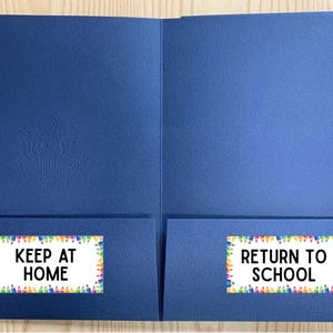 Student Take Home Folder Cover Crayon Theme - Etsy
