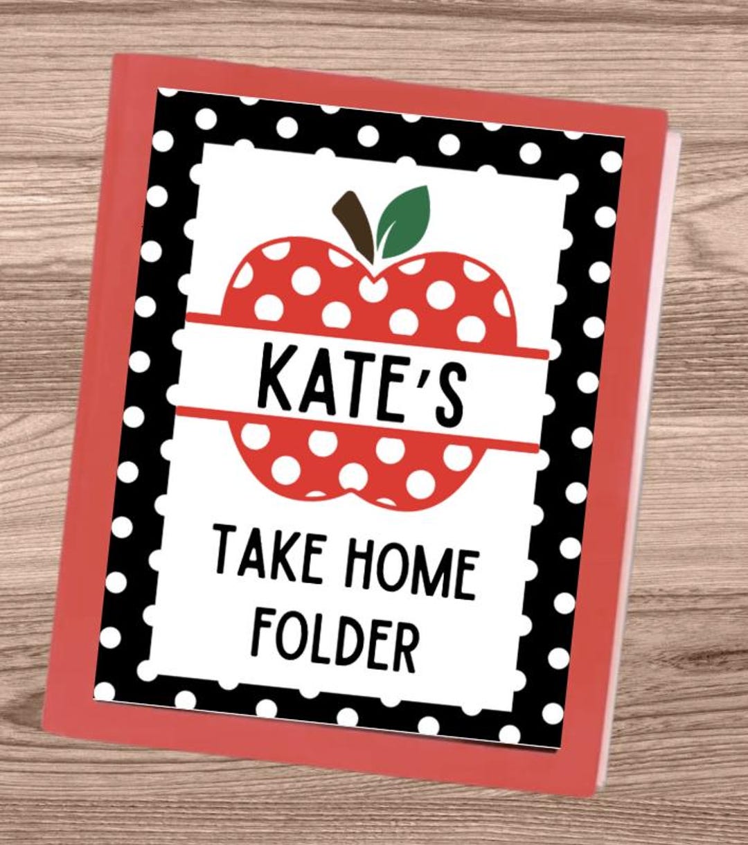 Student Take Home Folder Polka Dot Theme - Etsy