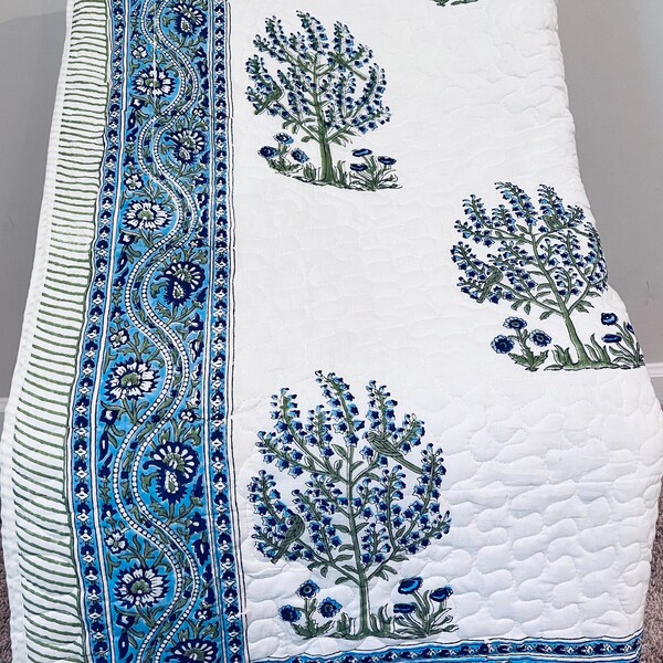 Block Print Quilt - Etsy