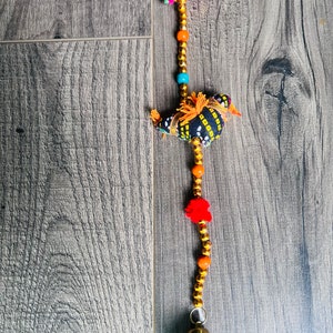 Set of 2,indian Handmade Bird Hanging With Bells, Indian Bird Garland ...