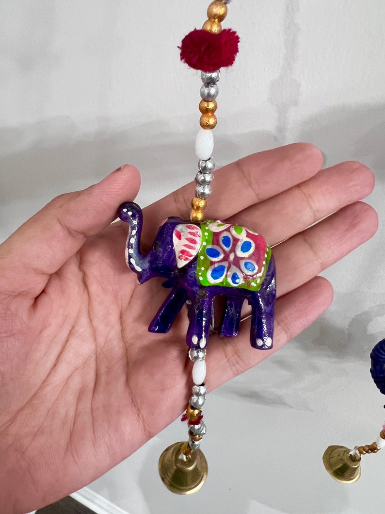 Set of 2 Indian Hangings, Indian Elephant Hanging, Indian Strings ...