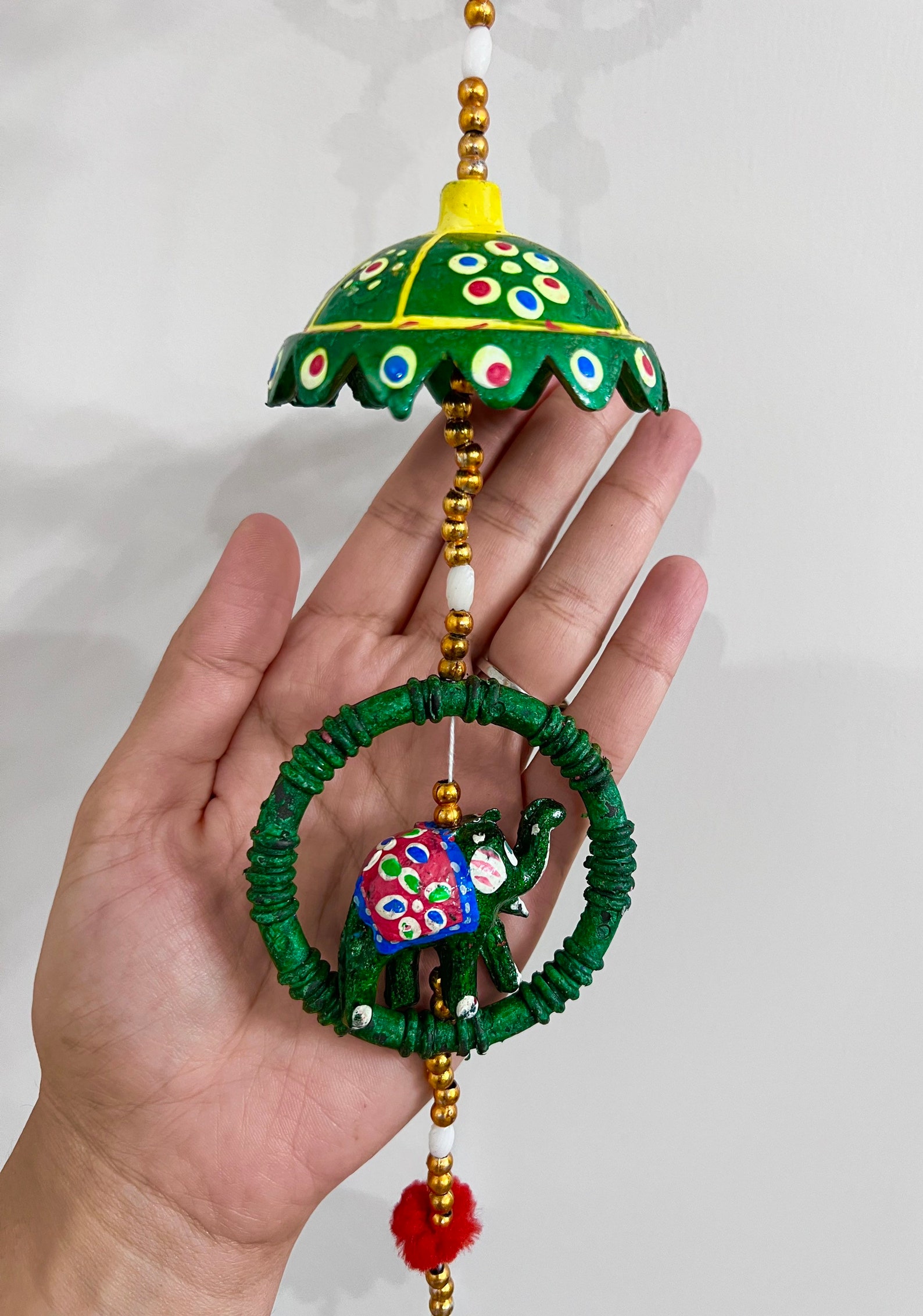 Set of 2 Indian Hangings, Indian Elephant Hanging, Indian Strings ...