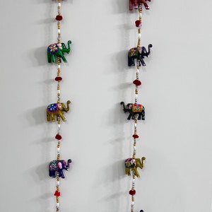Set of 2 Indian Hangings, Indian Elephant Hanging, Indian Strings ...