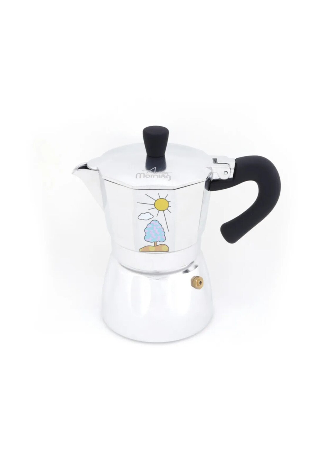 Moka Pot With Any Morning Design Espresso Stovetop Coffee Maker Pot 3 ...