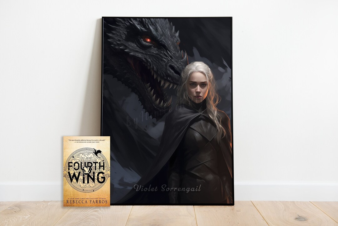 FOURTH WING Violet Sorrengail Portrait Poster | Digital Download, Wall ...