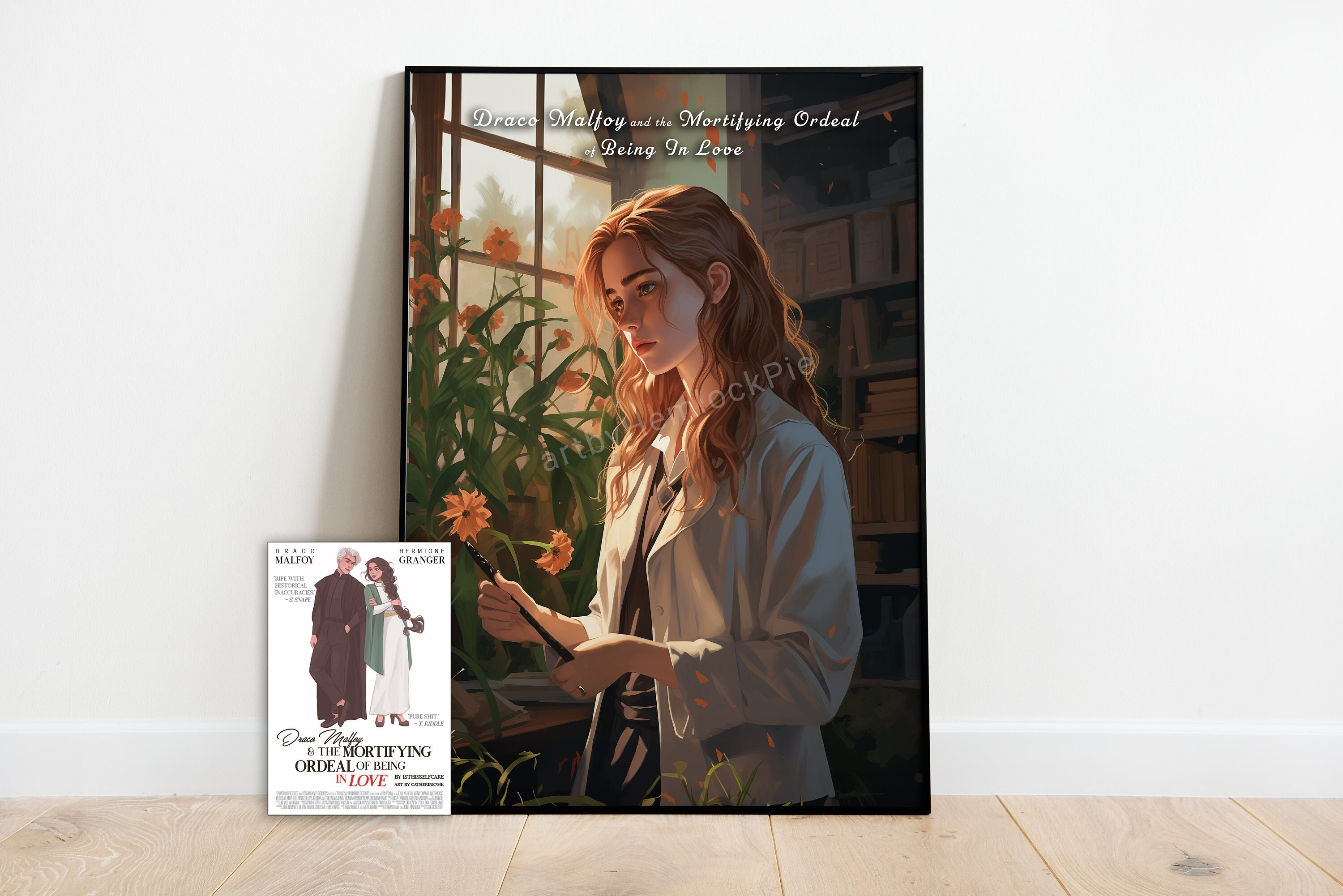 Hermione Witch Portrait | Digital Download, Wall Art, Books, Booktok ...