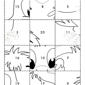 2O Addition Puzzle (black & White) Sum up to 20. Addition (adding ...