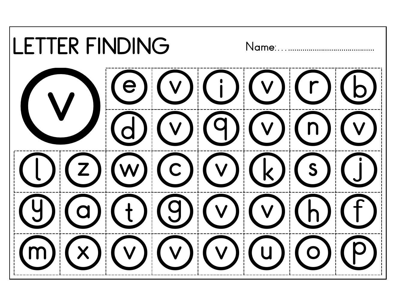 130 Printable Alphabet Lowercase Finding Worksheets. - Etsy