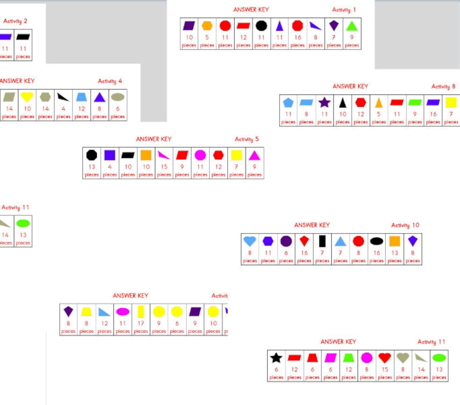 Printable Shapes Search and Count, Counting, Coloring, Homeschool, Kids ...