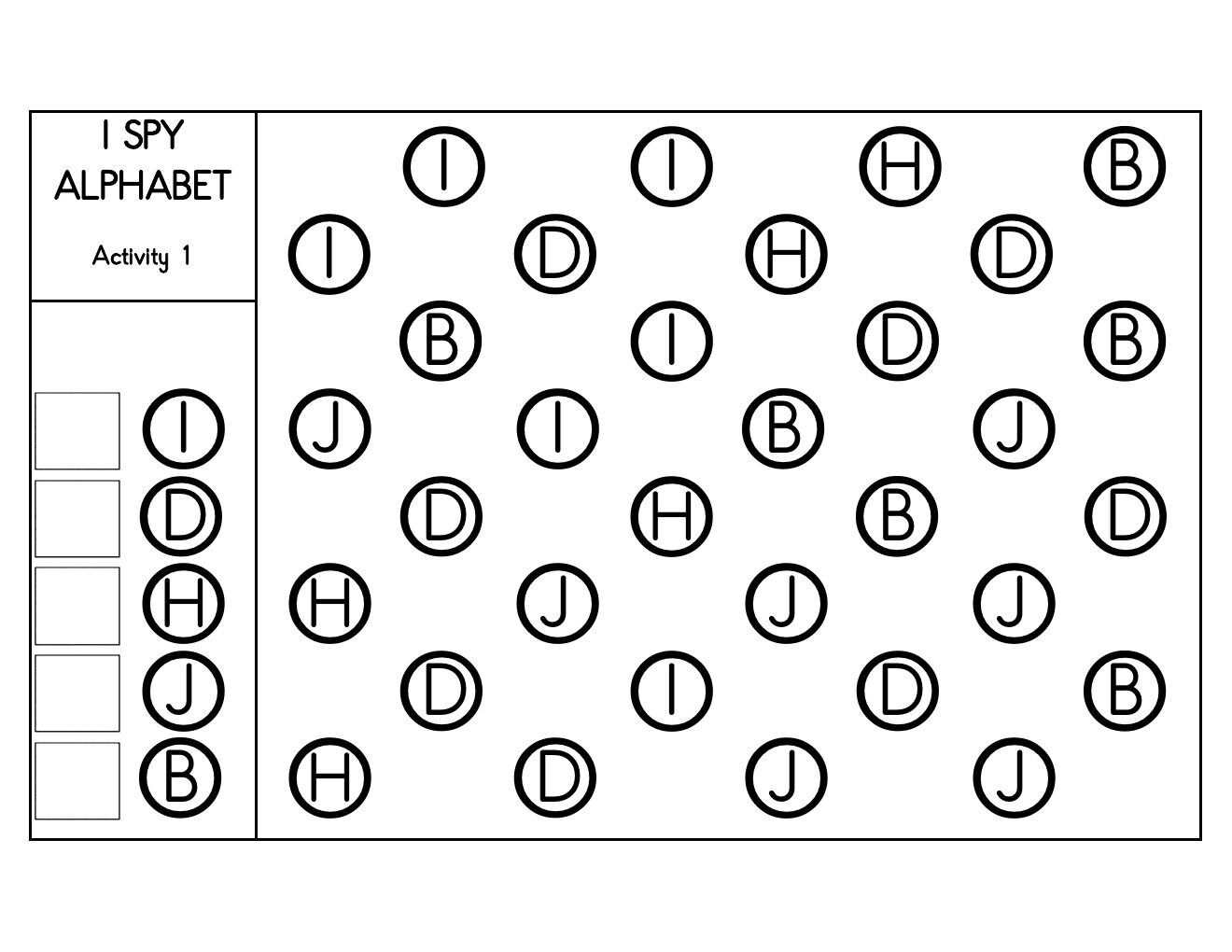 40 Pages Alphabet Uppercase and Lowercase I Spy Game Fun, I Spy ...