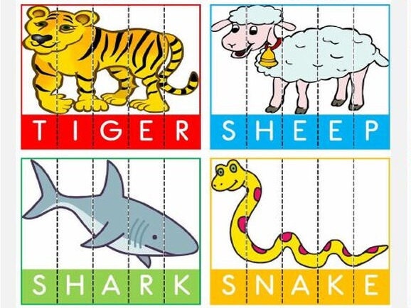 36 Word Puzzle Printable Activity Instant Download PDF Kindergarten Pre ...
