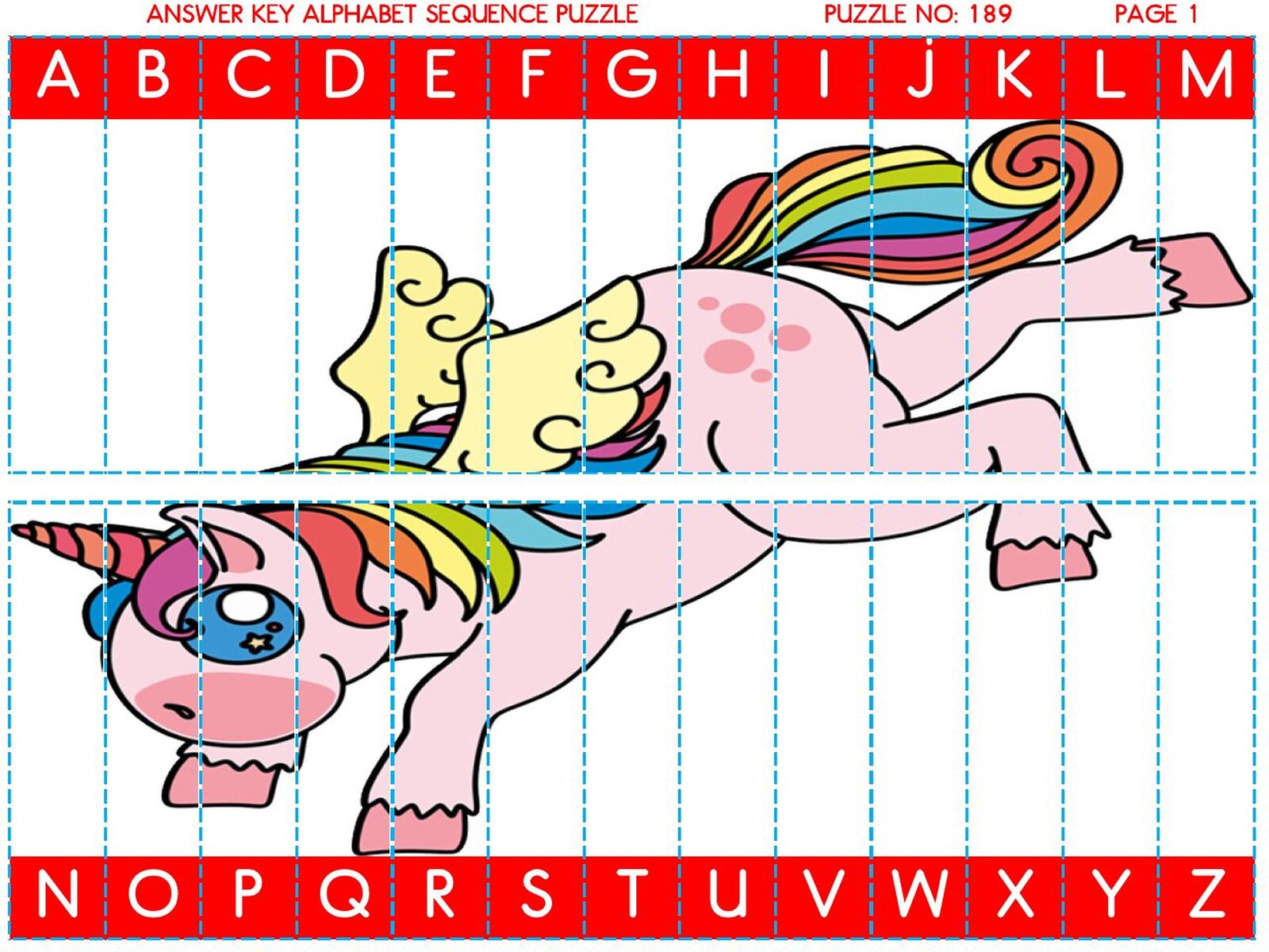 50 Animal Puzzle Alphabet Sequence A-Z. Printable Puzzle Activity. - Etsy