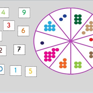 Matching Game, Number 1-10, Preschool, Kindergarten, Homeschool ...