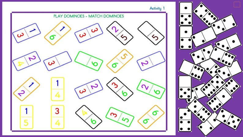 20 Match the Dominoes-play-numbers - Problem Solving - Educational ...