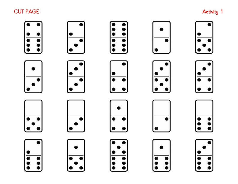 20 Match the Dominoes-play-numbers - Problem Solving - Educational ...