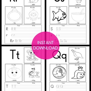Alphabet Worksheets, Printable Letter Worksheets, Homeschool Worksheets ...