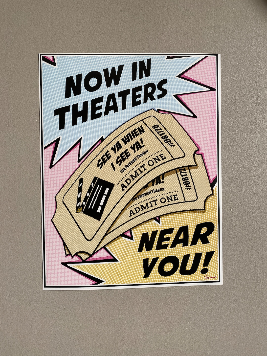 Tickets for Two Pop Art Print/poster - Etsy