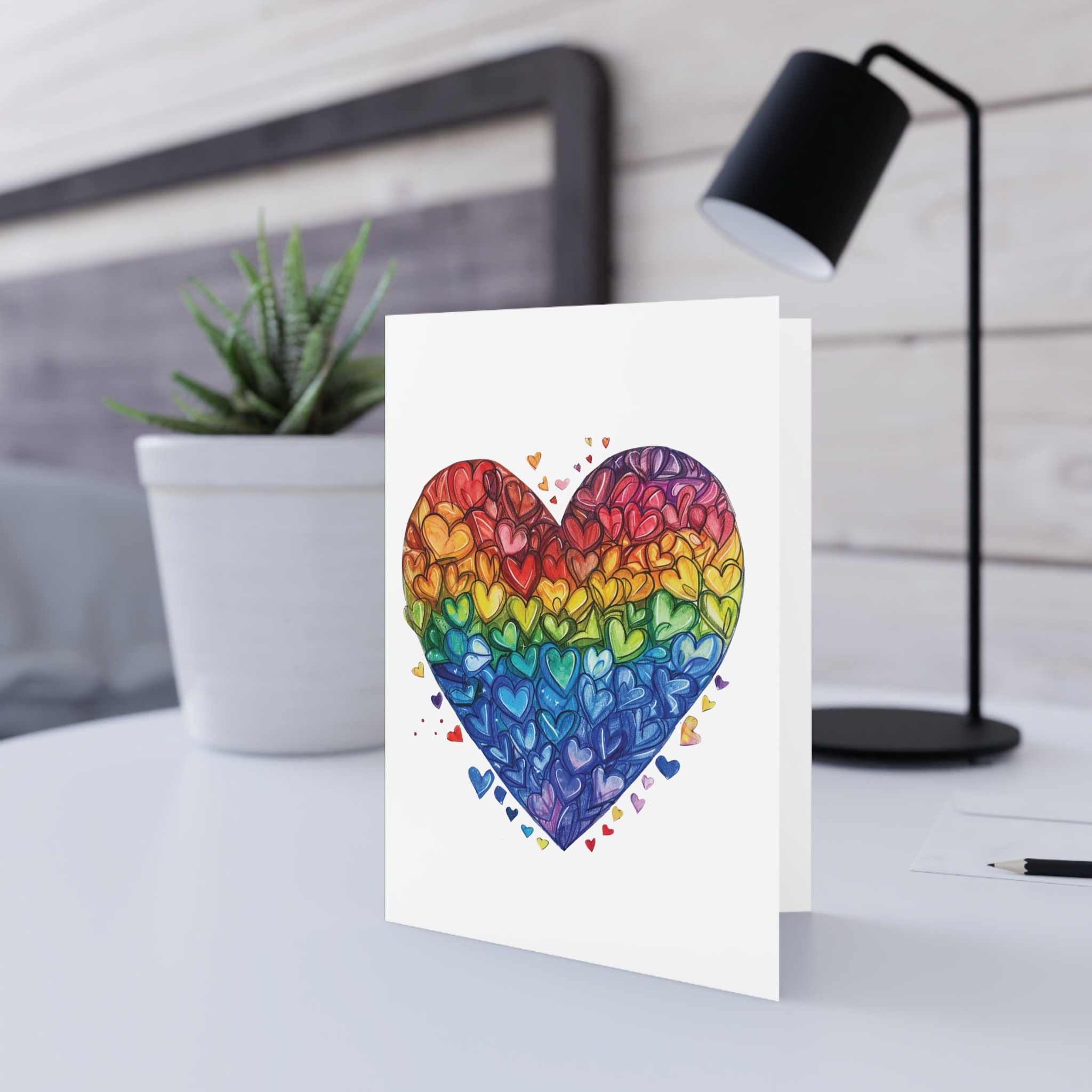 Lgbtqia Love Heart Rainbow Greeting Card, You Belong, You Do You ...