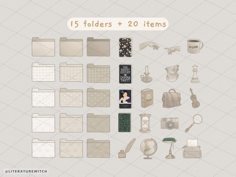 35 Desktop Icons Soft Academia Aesthetic Windows Icons Mac - Etsy