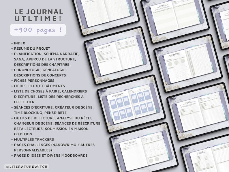 Digital Writing Journal, Digital Writing Planner, Cute Lavender Edition ...