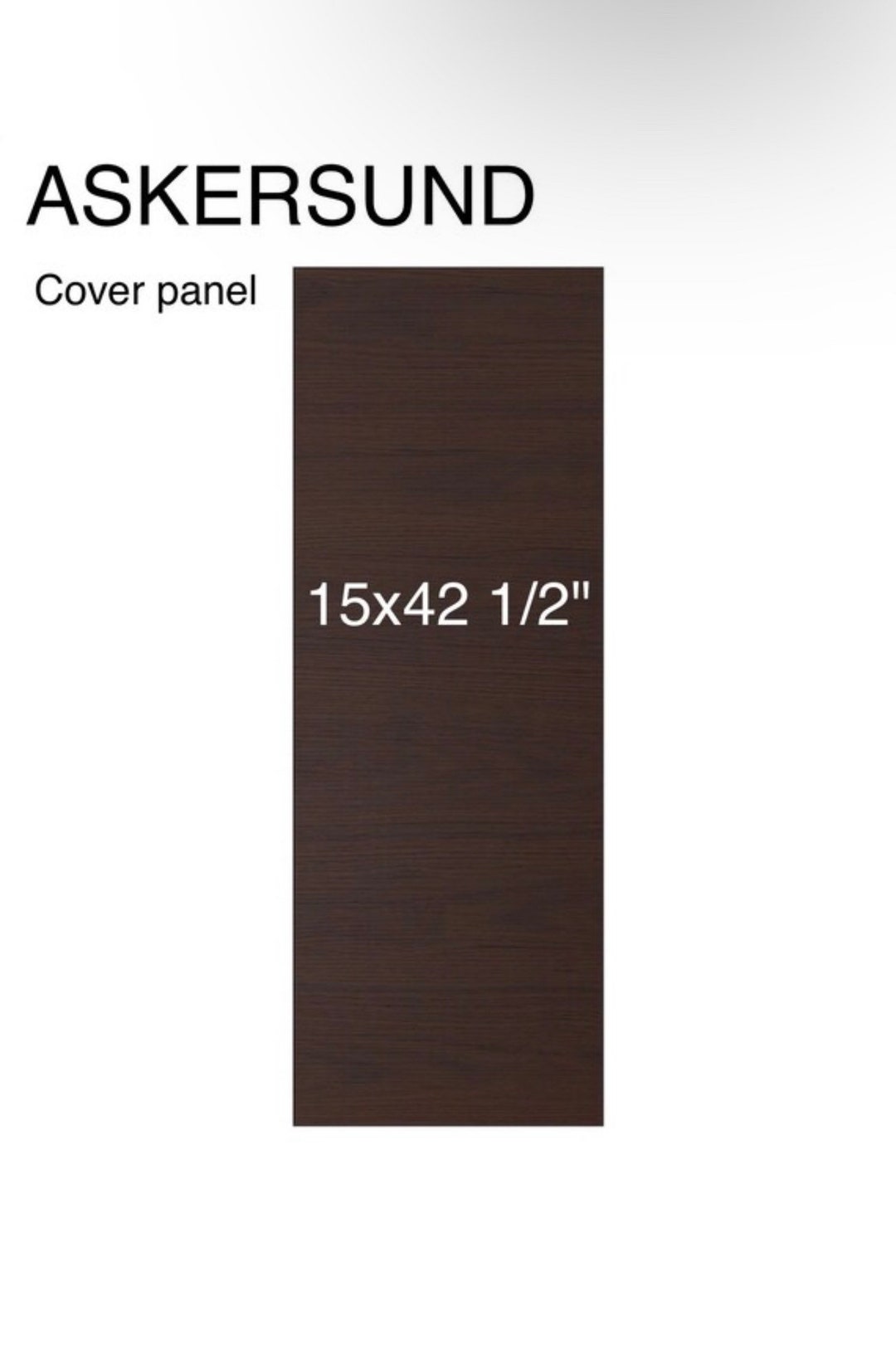 IKEA ASKERSUND 15x42 1/2 Cover Panel Dark Brown Ash - Etsy