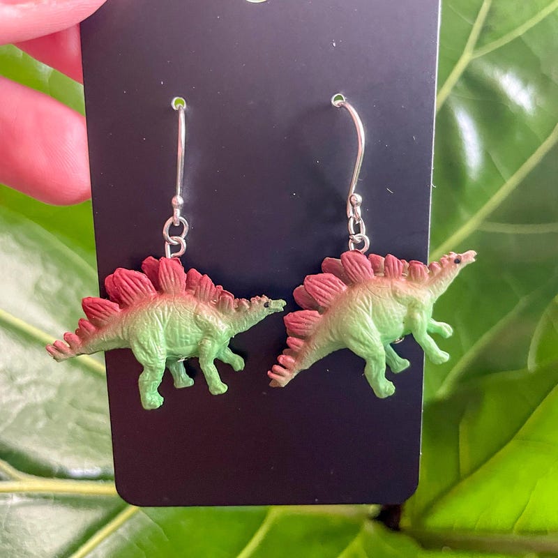Dinosaur Earrings - Etsy