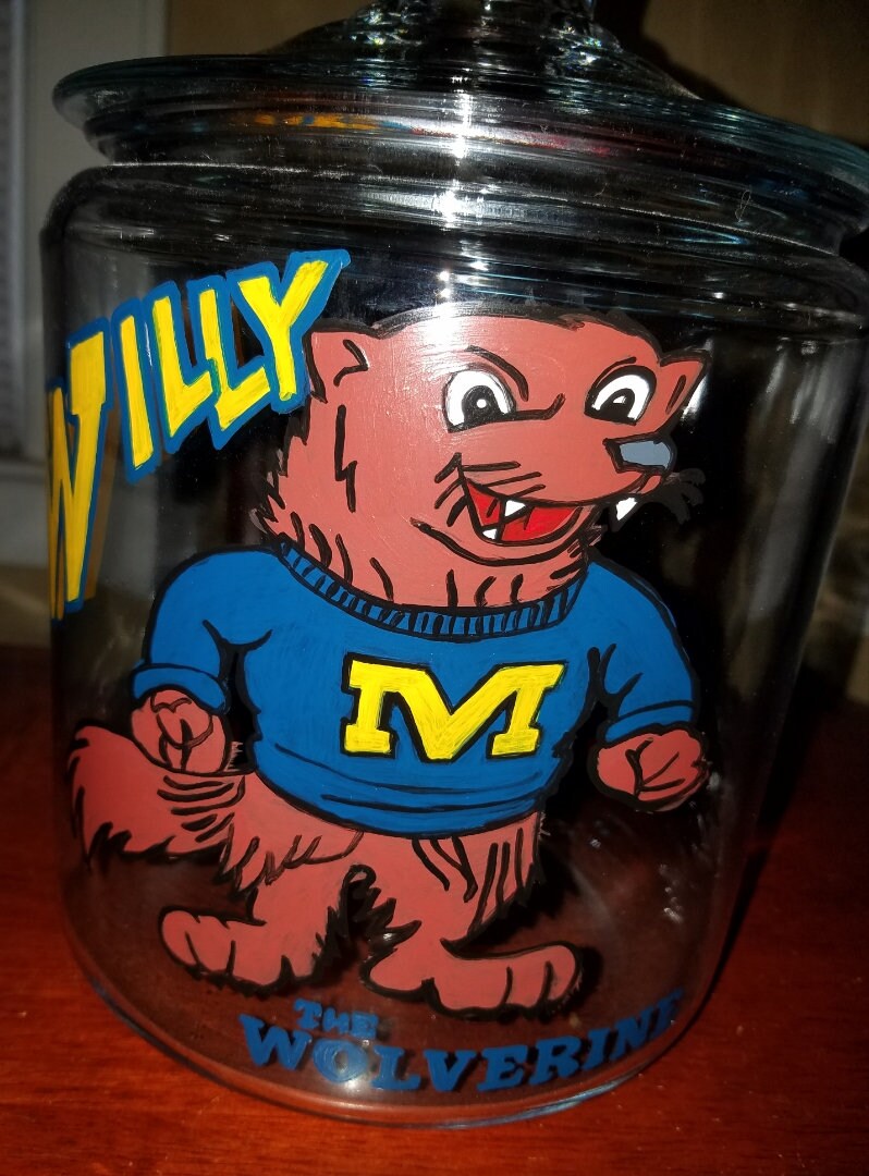 Willy the Wolverine Hand Painted Michigan Wolverines Cookie - Etsy