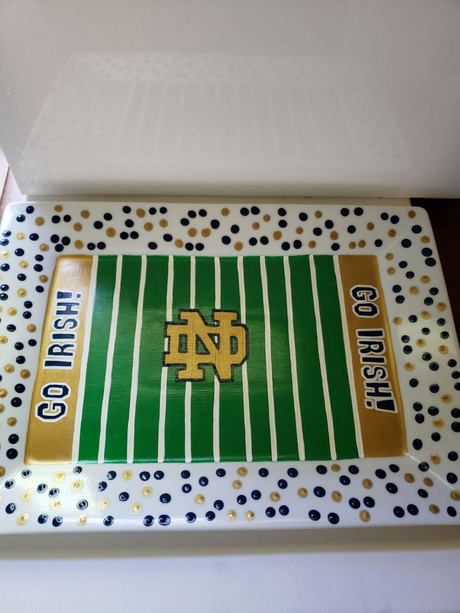 Hand Painted Notre Dame Serving Platter/plate Gift for Her/gift for Him ...