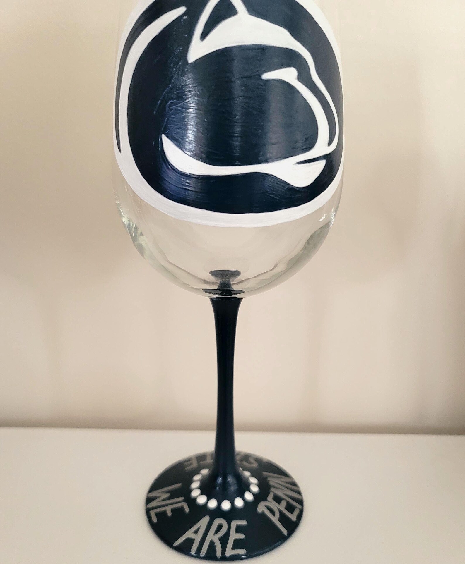 Hand Painted Penn State Barware/glassware/ Wine Glass/ Gift for Her ...