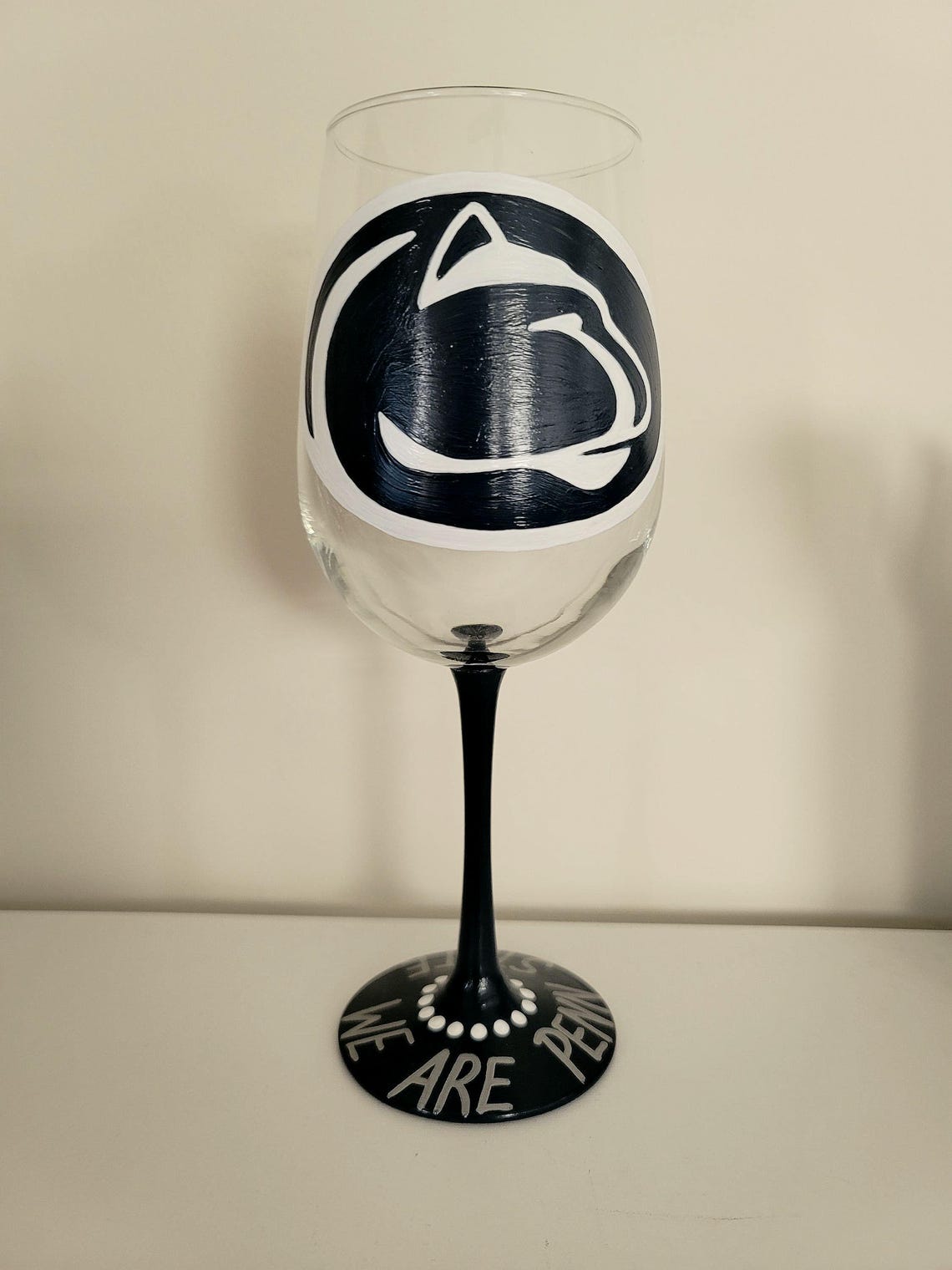 Hand Painted Penn State Barware/glassware/ Wine Glass/ Gift for Her ...