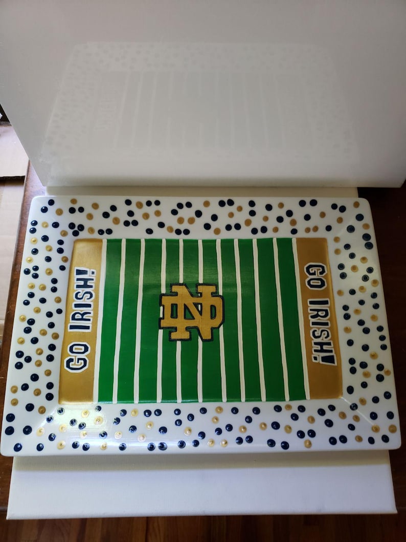 Hand Painted Notre Dame Serving Platter/plate Gift for Her/gift for Him ...