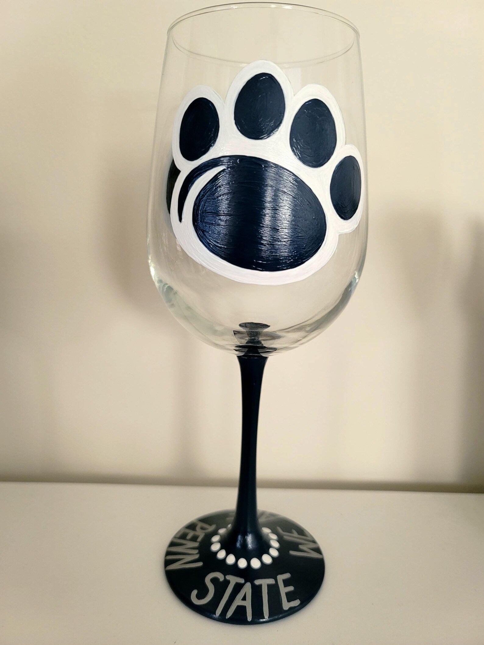 Hand Painted Penn State Barware/glassware/ Wine Glass/ Gift for Her ...
