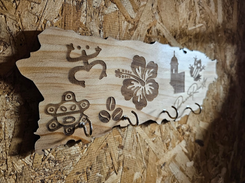 Puerto Rico Wall Key Holder - Etsy