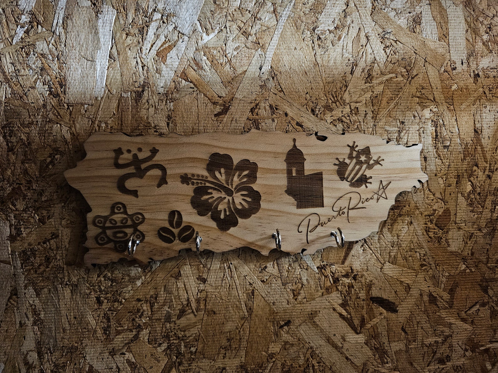Puerto Rico Wall Key Holder - Etsy